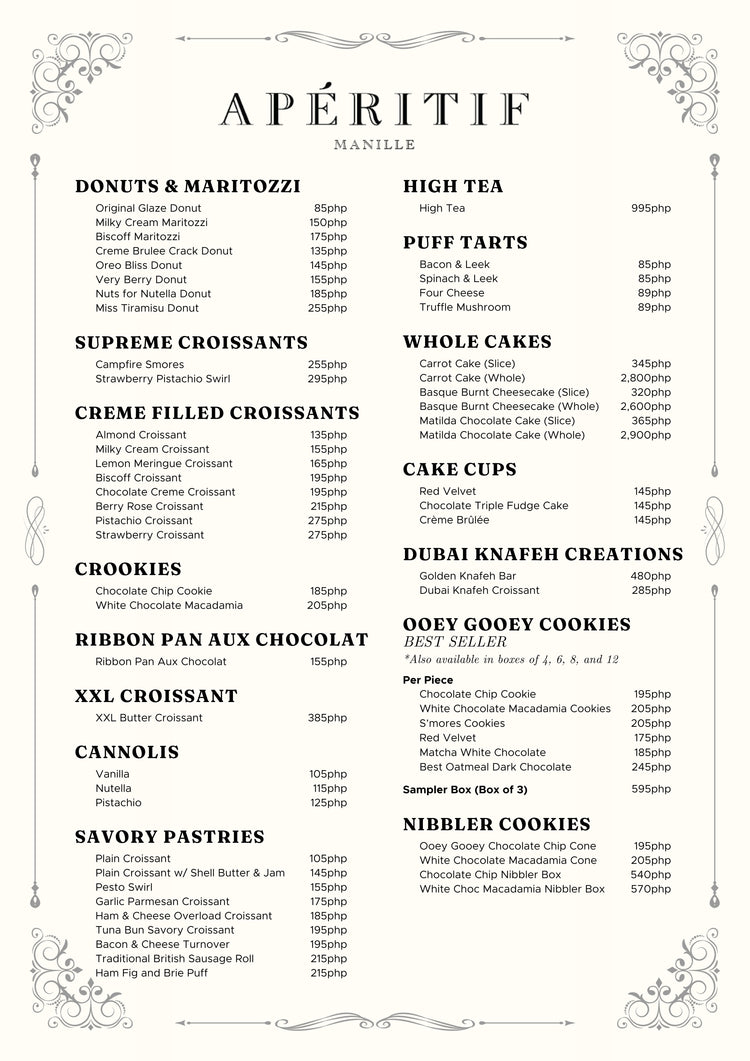 Our Cafes – Aperitif